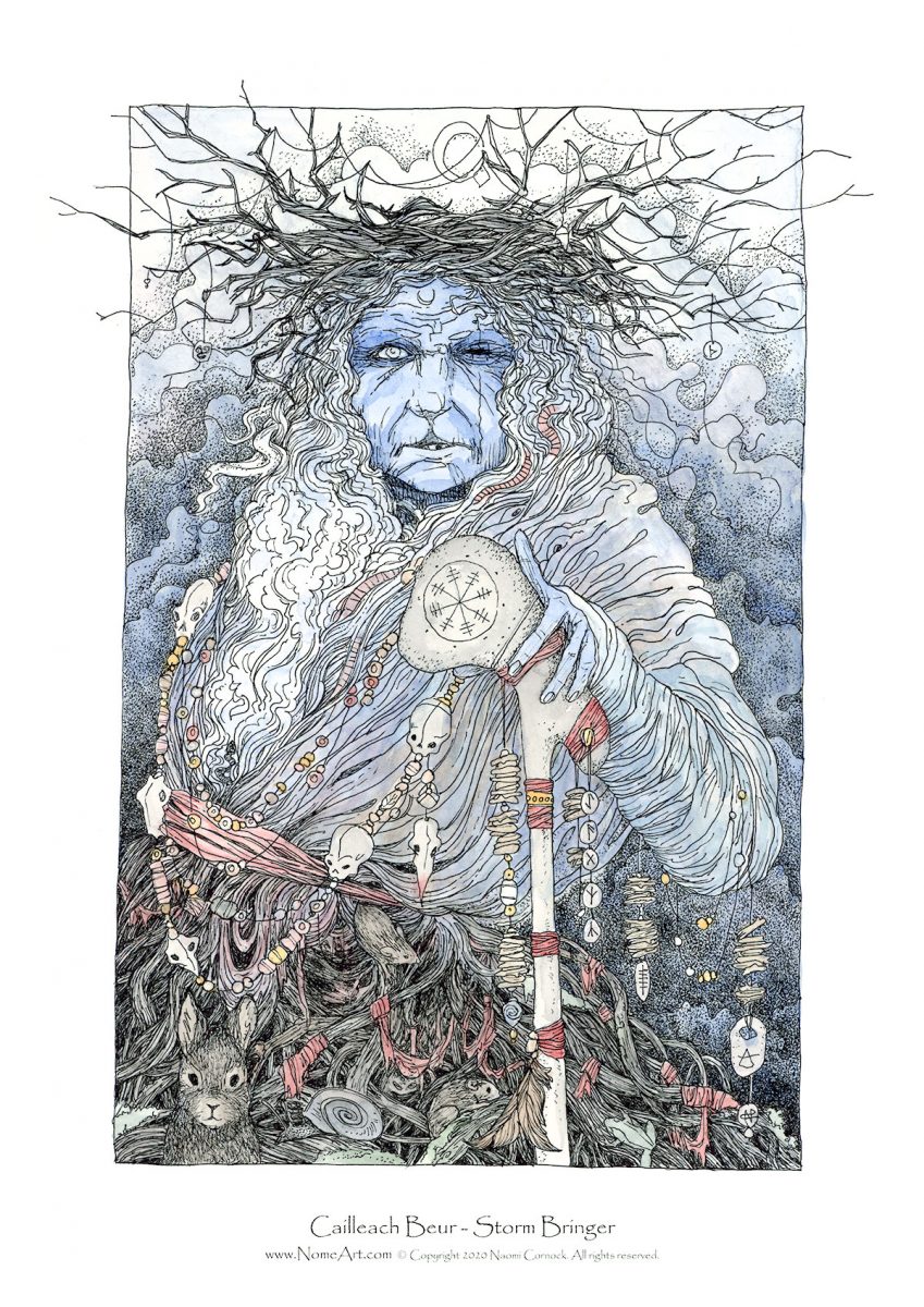 Cailleach Beur Storm Bringer - Art of Naomi Cornock