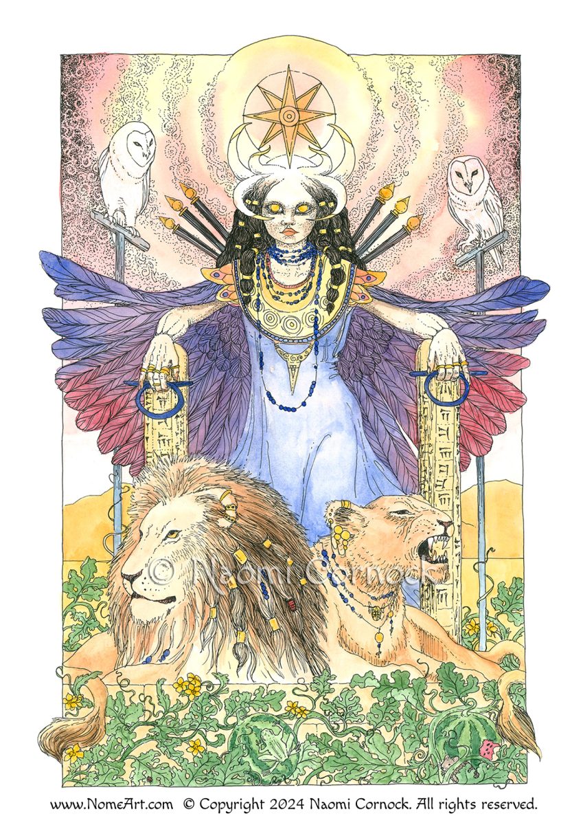 Inanna - Queen of Heaven - Art of Naomi Cornock
