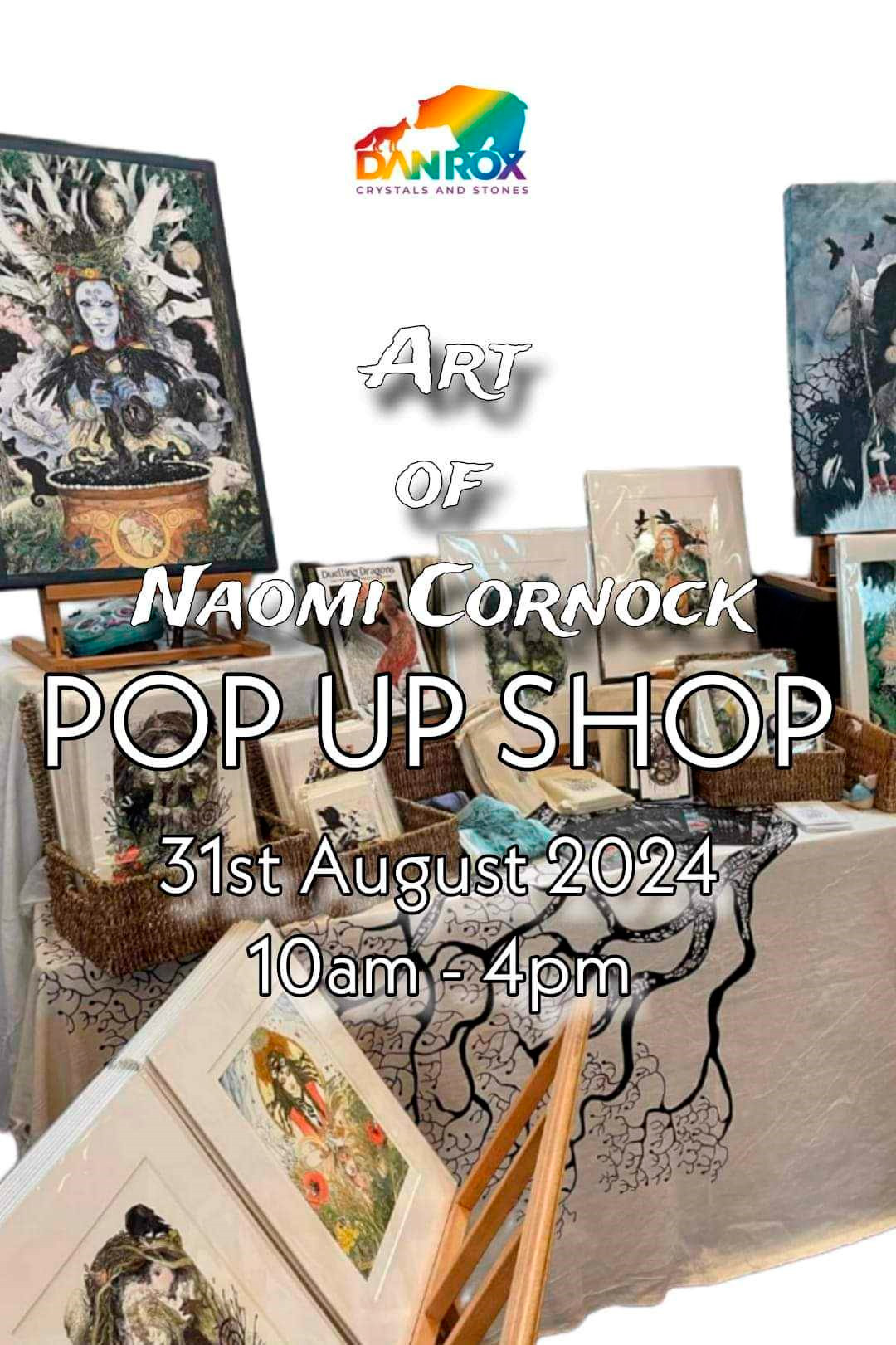 Pop up Shop at Dan Rocks Crystals and Stones - Tiverton - Art of Naomi ...